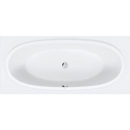 Duravit Balcoon Badewanne 700679030000000 180x80cm, Einbauversion, 1 R&uuml;ckenschr&auml;ge, wei&szlig; matt