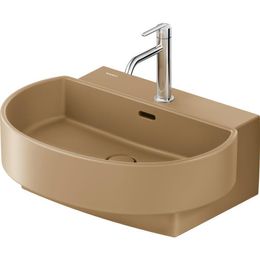 Duravit Balcoon Waschtisch 241160AM00 60 x 48 cm, Clay terra matt, mit Hahnloch, &Uuml;berlauf, Hahnlochbank