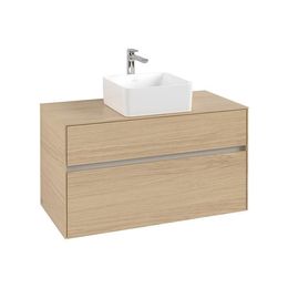 Villeroy & Boch Villeroy und Boch Collaro Waschtischunterschrank C03800VJ 100 x 54,8 x 50 cm, Waschtisch mittig, Nordic Oak