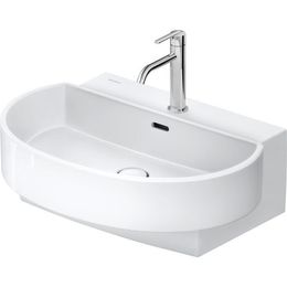 Duravit Balcoon Waschtisch 241165AA00 65 x 48 cm, wei&szlig; Hochglanz, mit Hahnloch, &Uuml;berlauf, Hahnlochbank