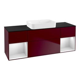 Villeroy & Boch Villeroy und Boch Finion Waschtischunterschrank G742MTHB 160x60,3x50,1cm, Regale White matt lacquer, Peony Matt
