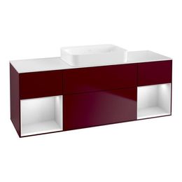 Villeroy & Boch Villeroy und Boch Finion Waschtischunterschrank G741MTHB 160x60,3x50,1cm, Regale White matt lacquer, Peony Matt