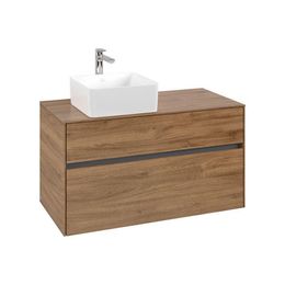 Villeroy & Boch Villeroy und Boch Collaro Waschtischunterschrank C03900RH 100x54,8x50cm, Waschtisch links, Kansas Oak