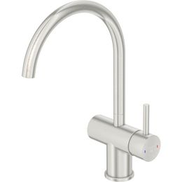 Steinberg Serie 100 K&uuml;chenarmatur 1001400BN Ausladung 201mm, mit schwenkbarem Rohrauslauf, Brushed Nickel