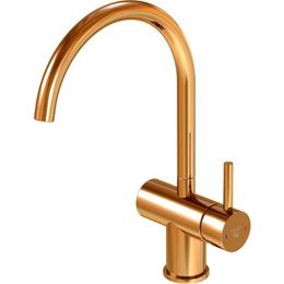 Steinberg Serie 100 K&uuml;chenarmatur 1001400RG Ausladung 201mm, mit schwenkbarem Rohrauslauf, Rose Gold