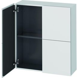 Duravit L-Cube Halbhochschrank LC116701818 70x24,3x80cm, 2 T&uuml;ren, wei&szlig; matt