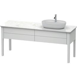 Duravit Luv Waschtischunterschrank LU9563R3636 178,3x57cm, rechts, Wei&szlig; Seidenmatt, 2 Ausz&uuml;ge, stehend