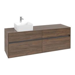 Villeroy & Boch Villeroy und Boch Collaro Waschtischunterschrank C05000VH 160 x 54,8 x 50 cm, Waschtisch links, Arizona Oak