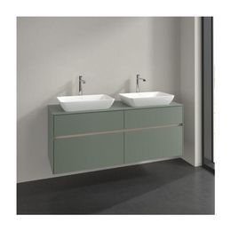 Villeroy & Boch Villeroy und Boch Collaro Waschtischunterschrank C11900AF 140x54,8x50cm, f&uuml;r 2 Waschtische, soft green