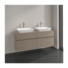 Villeroy & Boch Villeroy und Boch Collaro Waschtischunterschrank C11900VM 140x54,8x50cm, f&uuml;r 2 Waschtische, taupe