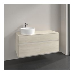 Villeroy & Boch Villeroy und Boch Collaro Waschtischunterschrank C04200AA 120x54,8x50cm, Waschtisch links, white oak