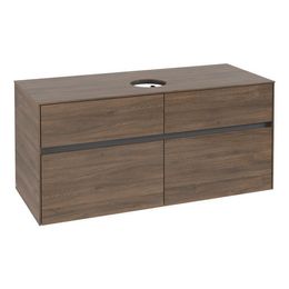 Villeroy & Boch Villeroy und Boch Collaro Waschtischunterschrank C04100VH 120 x 54,8 x 50 cm, Waschtisch mittig, Arizona Oak