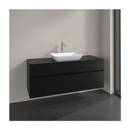 Villeroy & Boch Villeroy und Boch Collaro Waschtischunterschrank C11600VL 140x54,8x50cm, f&uuml;r Waschtisch mittig, volcano black