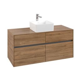 Villeroy & Boch Villeroy und Boch Collaro Waschtischunterschrank C04100RH 120x54,8x50cm, Waschtisch mittig, Kansas Oak