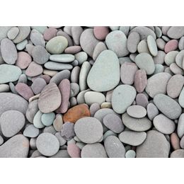 papermoon Fototapete "Pebbles", B/L: 4m x 2,6m, Bahnen: 8 Stk., bunt, Tapeten
