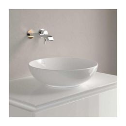 Villeroy & Boch Villeroy und Boch Loop & friends Aufsatz-Waschtisch 4A4601R1 &Oslash;42cm, ohne Hahnlochbank, ohne &Uuml;berlauf, Wei&szlig; Alpin CeramicPlus
