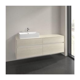 Villeroy & Boch Villeroy und Boch Collaro Waschtischunterschrank C13500AA 160x54,8x50cm, Waschtisch links, white oak