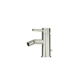 Steinberg Serie 100 Bidetarmatur 1001300BN Ausladung 110mm, mit Ablaufgarnitur, Brushed Nickel