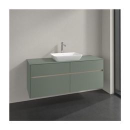 Villeroy & Boch Villeroy und Boch Collaro Waschtischunterschrank C11600AF 140x54,8x50cm, f&uuml;r Waschtisch mittig, soft green