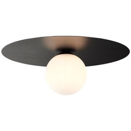 Brilliant Deckenleuchte "Zon", 1, Ø 30cm H: 13cm, 1 Stk., schwarz, Wohnzimmer, Leuchten, Deckenlampe