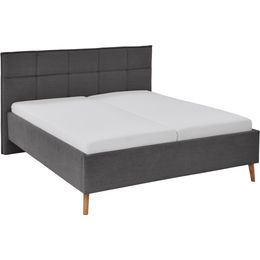 Meise M&ouml;bel Polsterbett MEISE.M&Ouml;BEL, B:202cm H:120cm L:213cm, grau, Betten, "Paulo wahlweise mit Bettkasten, erh&auml;ltlich in den Breiten 160 & 180cm", wahlweise