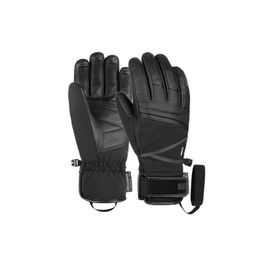 Reusch Damen Skihandschuhe "Megan R-TEX XT", schwarz, Gr. 7, unifarben, 55% Polyester, 40% Ziegenleder, 5% Wolle, Handschuhe, mit extra wärmender