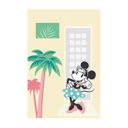 Komar Bild "Minnie Mouse Palms", B/H/T: 50cm x 70cm, Disney, 1 Stk., bunt, Wohnzimmer, Bilder, Wandbild zur Dekoration im Kinderzimmer - ohne Rahmen
