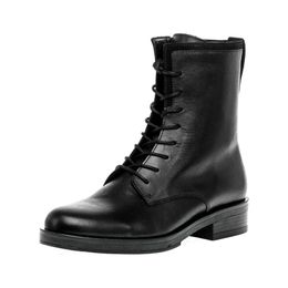Gabor Damen Schn&uuml;rstiefelette "Gabor Stiefelette Leder", Gr. 38,5schwarz, Leder, Schuhe