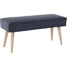 Eckbank, B:104cm H:50cm T:40cm, blau, exxpo - SOFA FASHION, 100% Polyester, Esszimmer, Sitzb&auml;nke, "Lungo", Frei im Raum stellbar