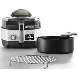 De'Longhi DE'LONGHI Heißluftfritteuse "MultiFry EXTRA CHEF PLUS FH1396", B:39,5cm H:27cm T:32,5cm, weiß, Fritteusen, Multicooker, auch zum Brotbacken,