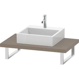 Duravit L-Cube Konsole LC102C07575 St&auml;rke 4.5 cm, leinen, f&uuml;r Aufsatzbecken, variabel