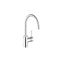 Kludi Bingo Star K&uuml;chenarmatur 428099678 edelstahlfinish, Niederdruck, schwenkbarer Auslauf