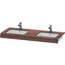 Duravit DuraStyle Waschtisch-Konsole DS829C02121 55x80x10cm, 2 Ausschnitte, Nussbaum dunkel