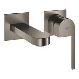 Grohe Plus Fertigmontageset 29303AL3 hard graphite geb&uuml;rstet, Waschtisch-2-Loch-Wandarmatur, Ausladung 14,7cm