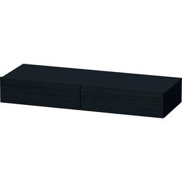 Duravit DuraStyle Schubkastenablage DS827101616 120 x 44 cm, 2 Schubk&auml;sten, Eiche schwarz, mit Konsolentr&auml;ger