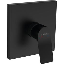 Hansgrohe Vivenis Fertigmontageset 75615670 Unterputz-Brausearmatur, 1 Verbraucher, mattschwarz