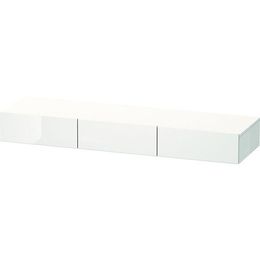 Duravit DuraStyle Schubkastenablage DS827202118 150 x 44 cm, 3 Schubk&auml;sten, nussbaum dunkel/wei&szlig; matt, mit Konsolentr&auml;ger