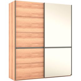 Schwebet&uuml;renschrank Musterring, B:200cm H:236cm, braun, Schr&auml;nke, "Sorrent, Kleiderschrank, Schrank, Schiebet&uuml;ren", T&uuml;ren in Eiche massiv mit