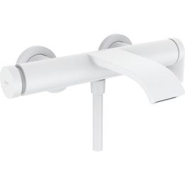 Hansgrohe Vivenis Einhebel-Wannenarmatur 75420700 Aufputz, Ausladung 216mm, wei&szlig; matt