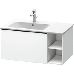 Duravit L-Cube Waschtisch-Unterschrank LC619101818 82x48,1x40cm, 1 Auszug, Becken links, wei&szlig; matt