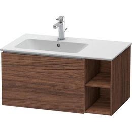 Duravit L-Cube Waschtisch-Unterschrank LC619102121 82x48,1x40cm, 1 Auszug, Becken links, nussbaum dunkel