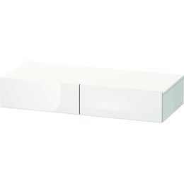 Duravit DuraStyle Schubkastenablage DS827002222 100 x 44 cm, 2 Schubk&auml;sten, wei&szlig; hochglanz, mit Konsolentr&auml;ger