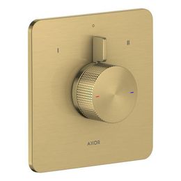 Hansgrohe AXOR Citterio C Mischer 49451950 Fertigmontageset, Unterputz, Cubic cut, 2 Verbraucher, brushed brass