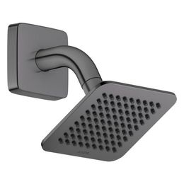 Hansgrohe AXOR Citterio C Duschkopf 28810330 1 Strahlart wassersparend mit Brausearm, 120x120mm, polished black chrome