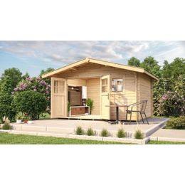 Gartenhaus Weka, beige, Massivholz, Gartenh&auml;user, "111 Gr.3, 28 mm, natur"
