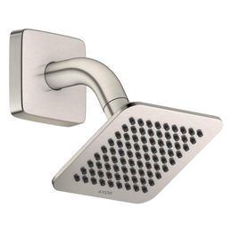 Hansgrohe AXOR Citterio C Duschkopf 28810800 1 Strahlart wassersparend mit Brausearm, 120x120mm, Edelstahl Finish