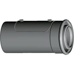 Wolf Cob Luft-/Abgasrohr 2651470 DN 80/125, 250 mm, steckbar, mit Revisions&ouml;ffnung, wei&szlig;