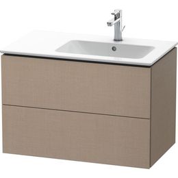 Duravit L-Cube Waschtisch-Unterschrank LC629207575 82x48,1x55cm, 2 Schubk&auml;sten, Becken rechts, leinen