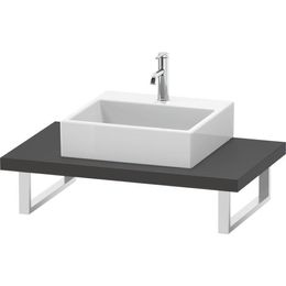 Duravit L-Cube Konsole LC102C04949 St&auml;rke 4.5 cm, graphit matt, f&uuml;r Aufsatzbecken, variabel