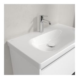 Villeroy & Boch Villeroy und Boch Skyla Waschtisch 5A518101 80x46cm, f&uuml;r 3-Loch-Armatur, ohne &Uuml;berlauf, Wei&szlig; Alpin